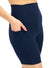Navy 7" Daily Pocket Biker Shorts - Navy / M - Grace and Lace