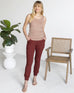 Essential Ribbed Rust Jogger Pants - FINAL SALE - Rust / S - Grace and Lace