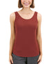 Essential Ribbed Rust Fitted Tank Top - Rust / L - Grace and Lace