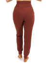 Essential Ribbed Rust Jogger Pants - FINAL SALE - Rust / S - Grace and Lace