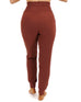 Essential Ribbed Rust Jogger Pants - FINAL SALE - Rust / S - Grace and Lace