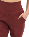 Essential Ribbed Rust Jogger Pants - FINAL SALE - Rust / S - Grace and Lace