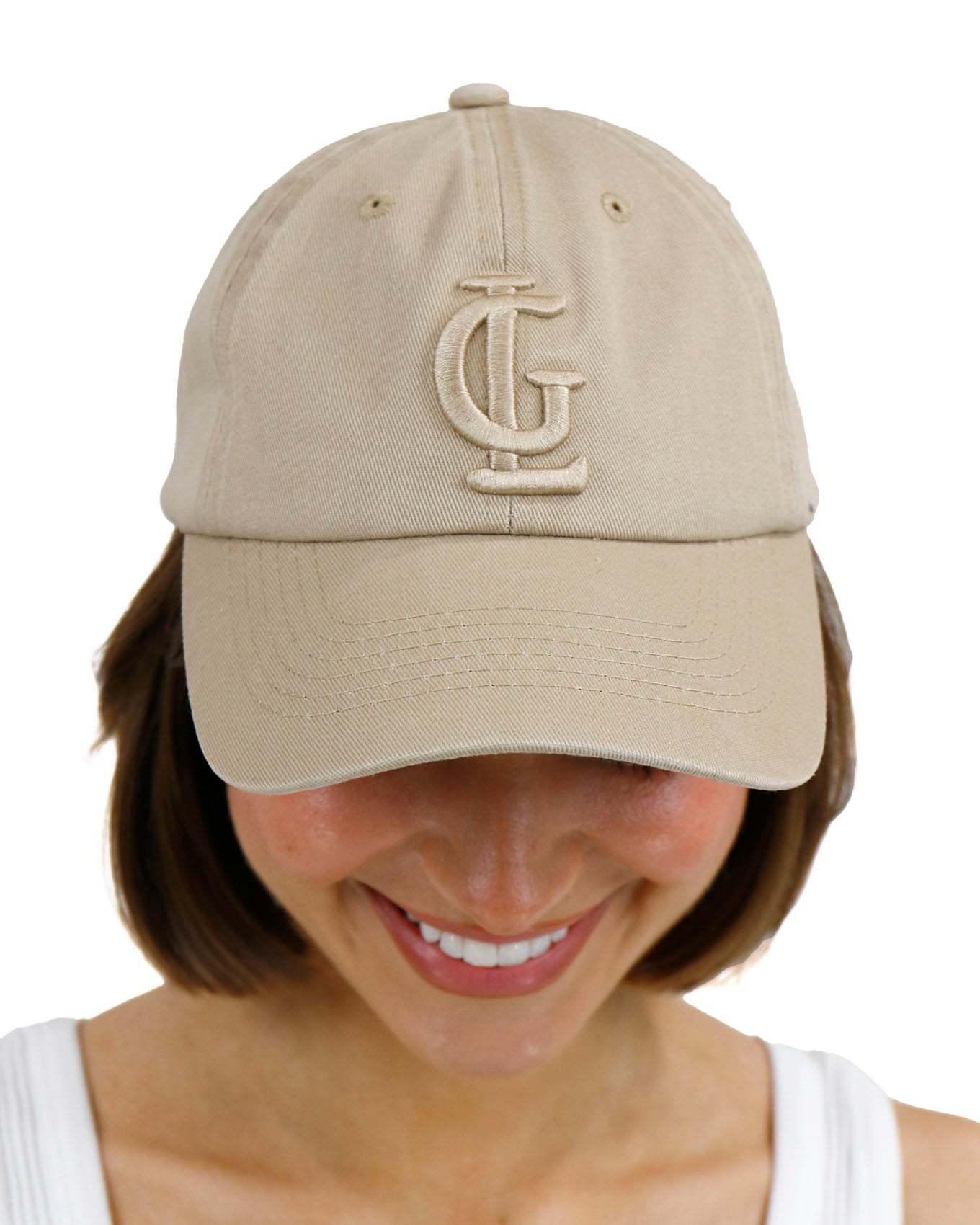G&L Khaki Baseball Cap - Khaki / One Size - Grace and Lace