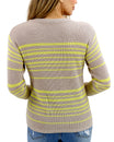 Lemon Lines Lightweight Sweater - Yellow Stripe / XS - Grace and Lace