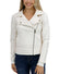 Move Free Leather Like Cream Moto Jacket - Cream / XXL - Grace and Lace