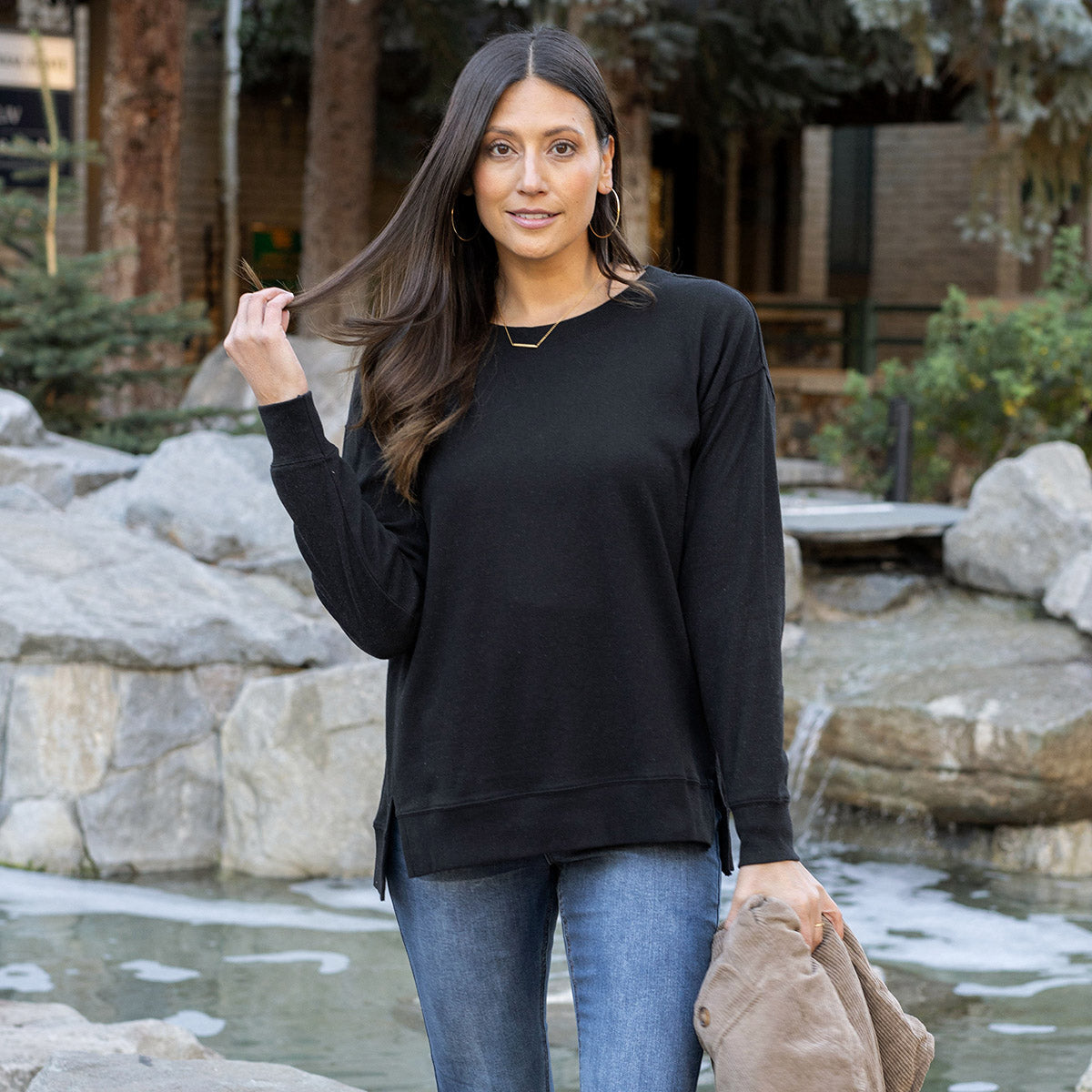 Original Essentials Black Long Sleeve Tee - FINAL SALE - Black / XS ...