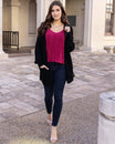 Pleated Deep Berry Tank Top - FINAL SALE - Grace and Lace