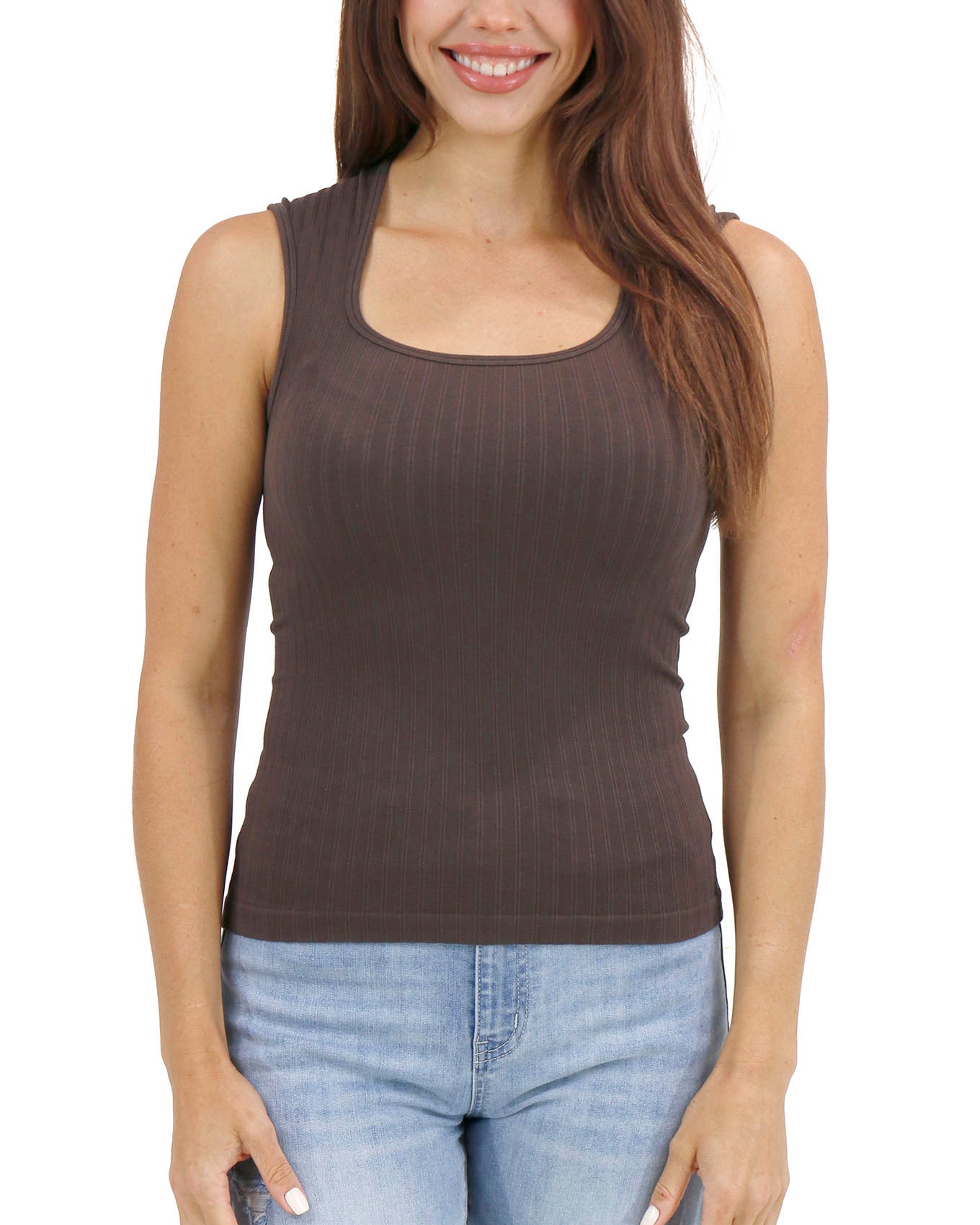 The Prettiest Neckline Perfect Fit Top In Brown - Brown / S/M - Grace ...
