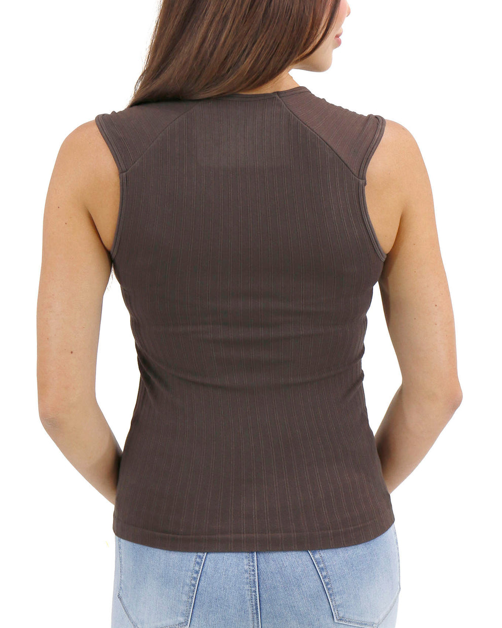 The Prettiest Neckline Perfect Fit Top In Brown - Brown / S/M - Grace ...