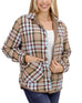Reversible Tan/Olive Plaid Corduroy Shacket - Tan/Olive Plaid / XL ...