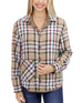 Reversible Tan/Olive Plaid Corduroy Shacket - Tan/Olive Plaid / XL ...
