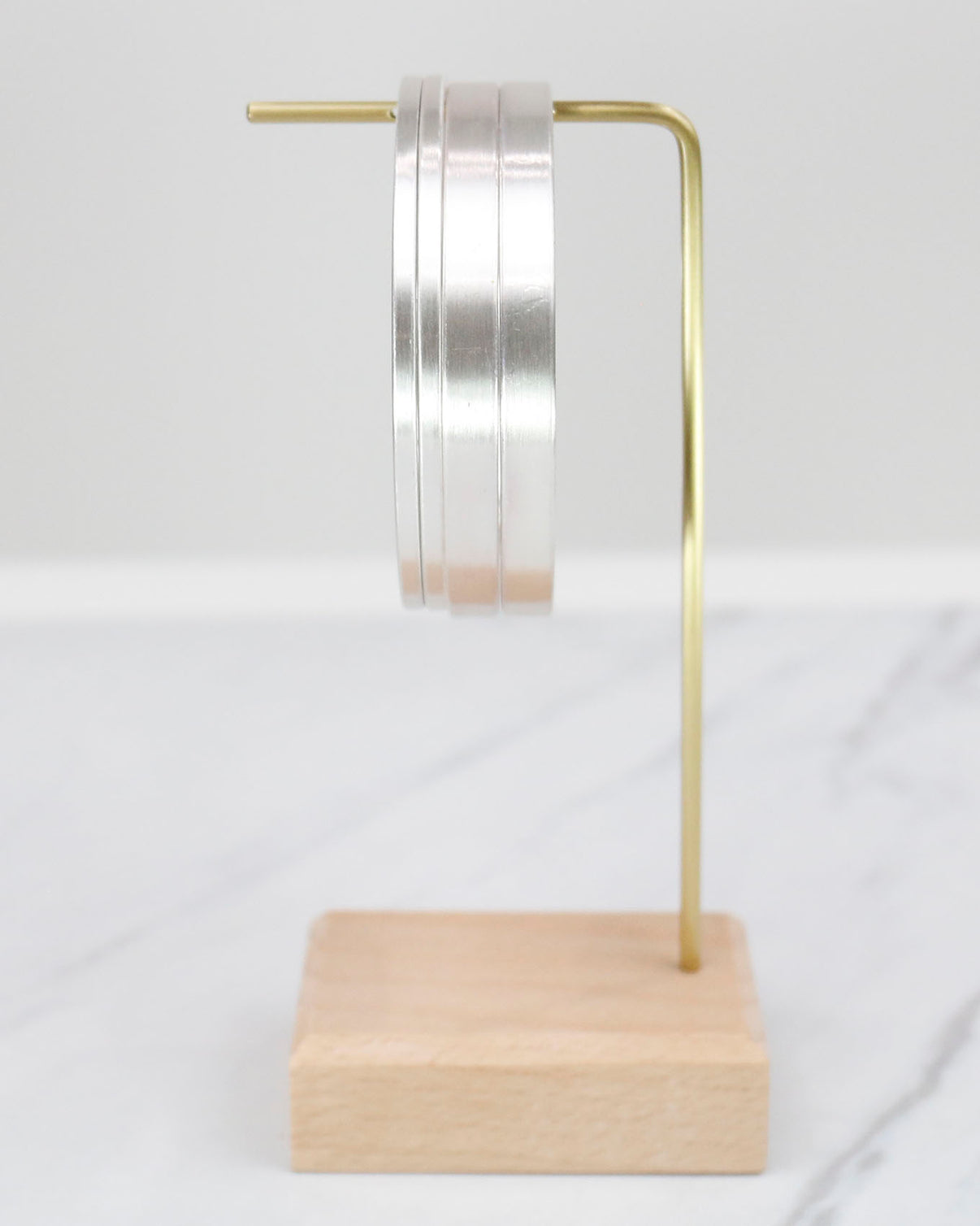 Stacked Bangles Silver - Silver / One Size - Grace and Lace