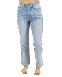 Stretch Mix Non-Distressed Light-Wash 90's Jeans - Non-Distressed Light ...