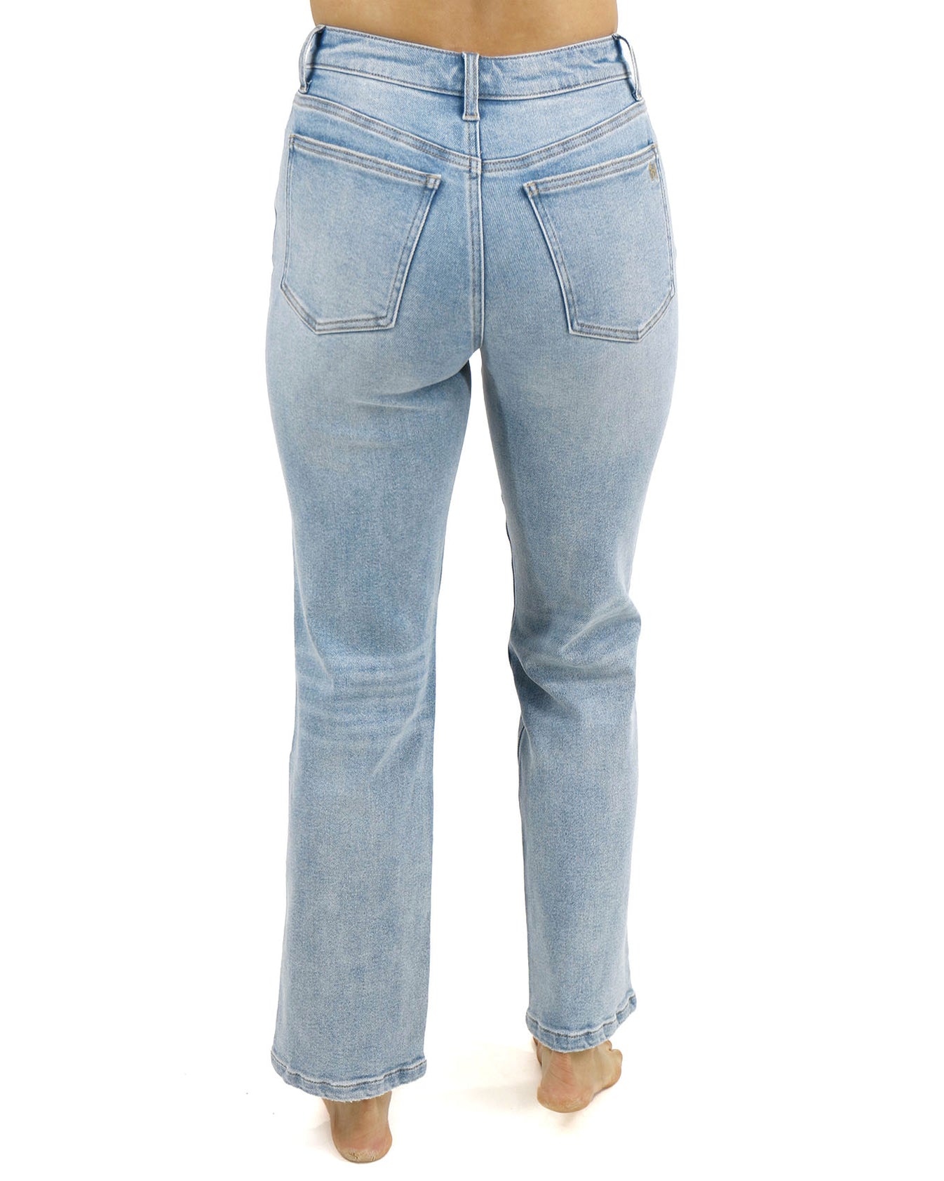 Stretch Mix Non-Distressed Light-Wash 90's Jeans - Non-Distressed Light ...
