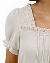 Sweet Cream Square Neck Top - Grace and Lace