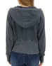 Vintage Washed Quarter Zip Hoodie in Washed Grey - Washed Grey / XL ...