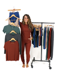 Essential Ribbed Rust Fitted Tank Top - Rust / L - Grace and Lace