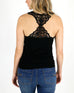Perfect Fit Racerback Black Lace tank top - Black / One Size - Grace ...